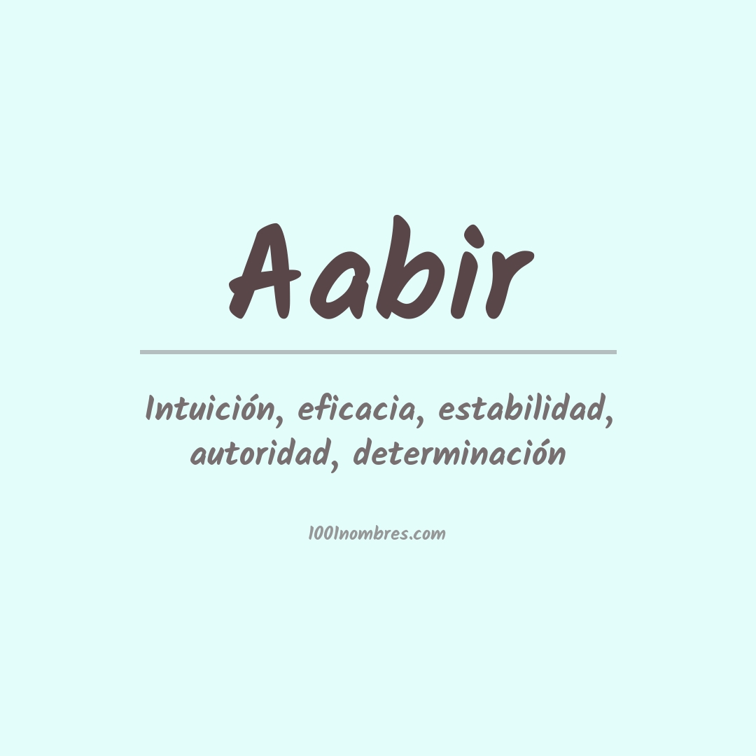 Significado del nombre Aabir