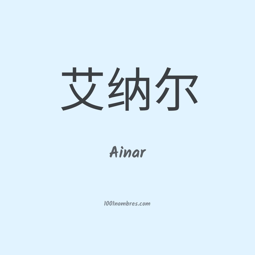 Significado del nombre Ainar