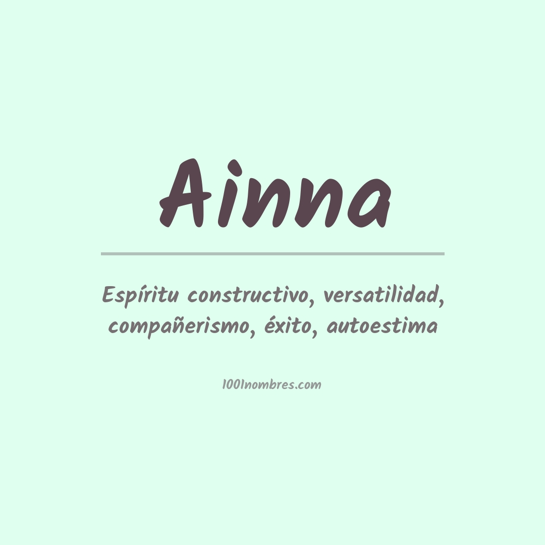 Significado del nombre Ainna