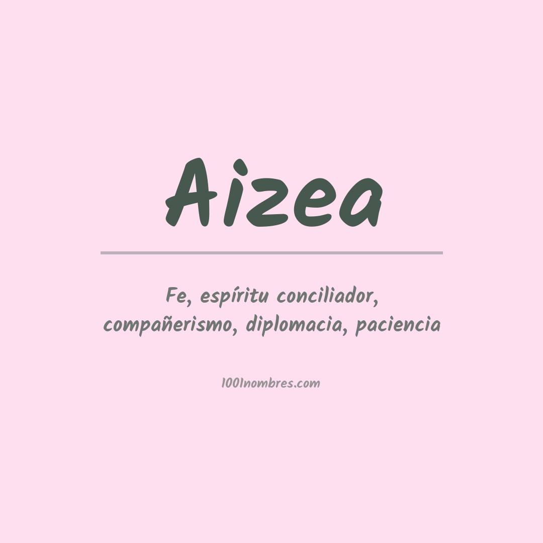 Significado del nombre Aizea
