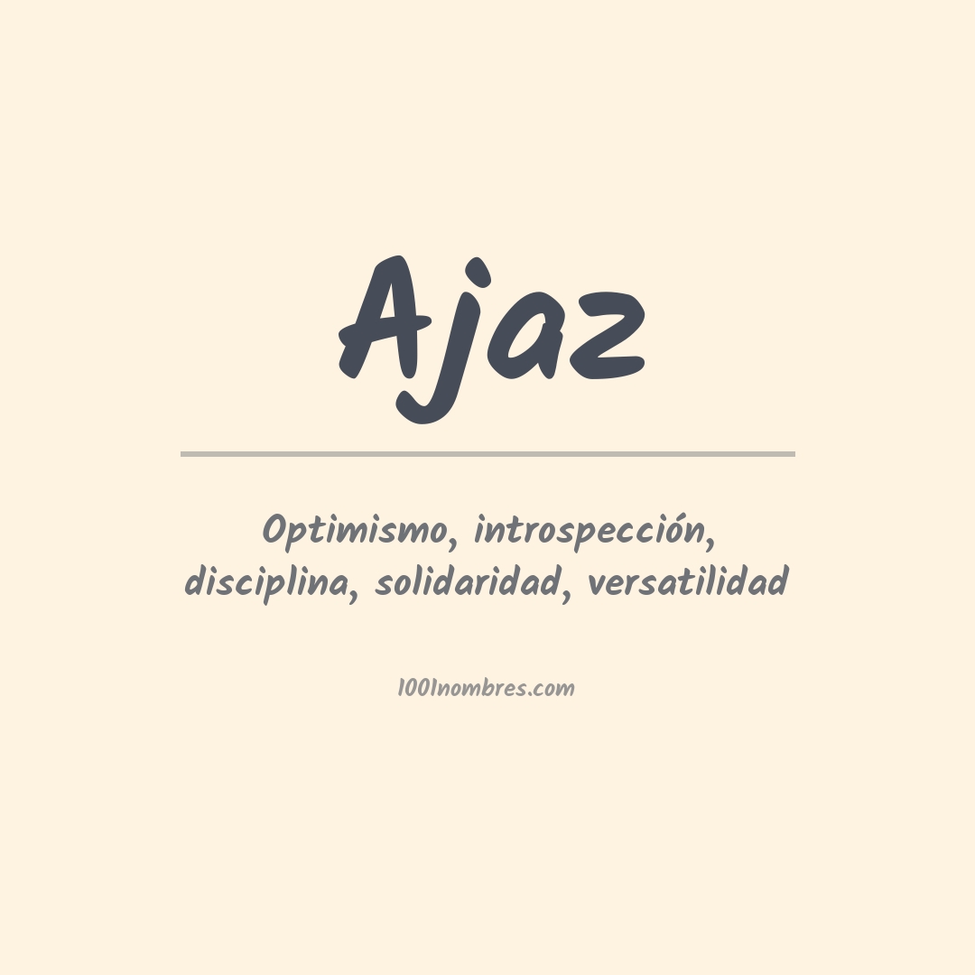 Significado del nombre Ajaz