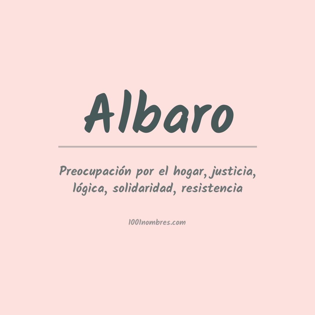 Significado del nombre Albaro