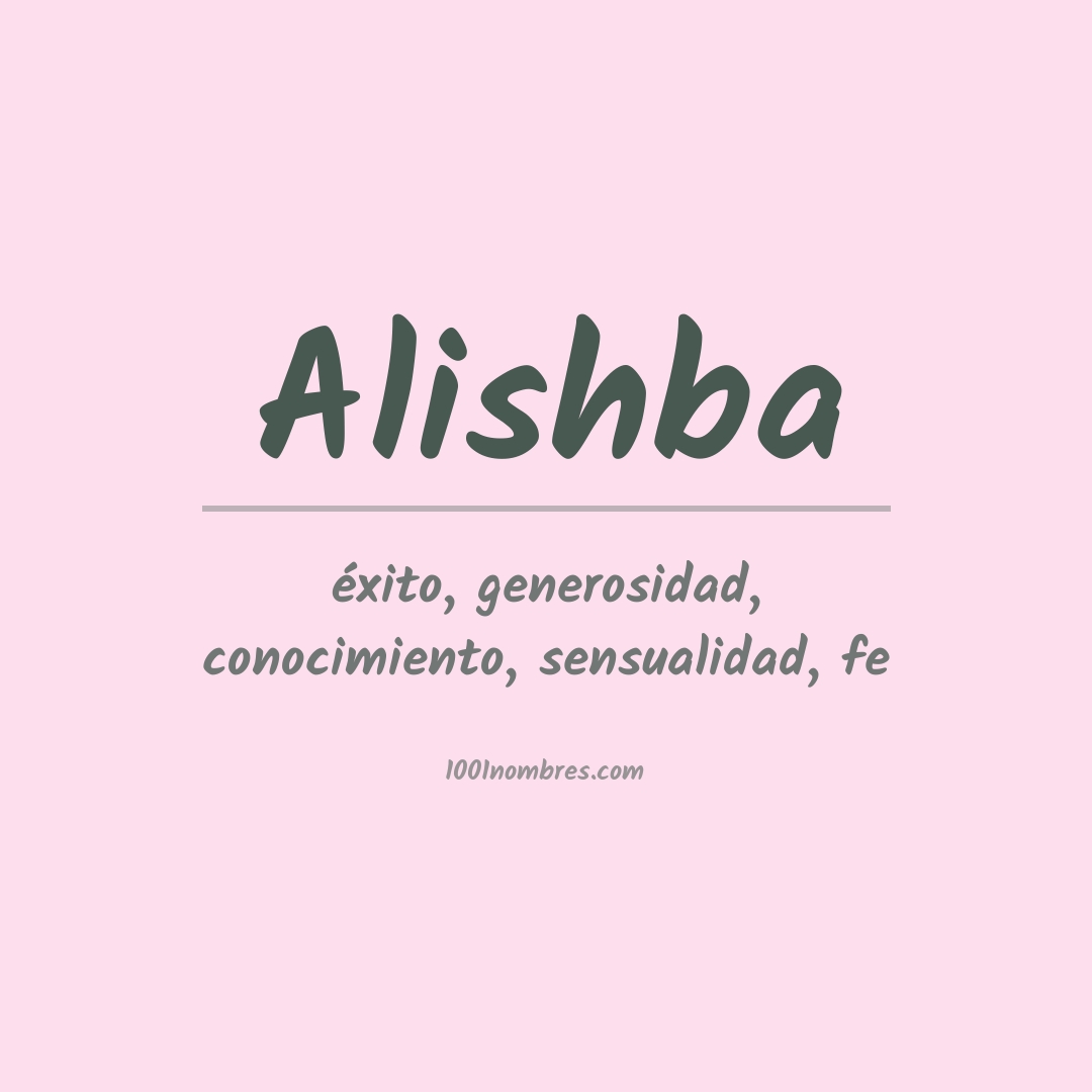 Significado del nombre Alishba