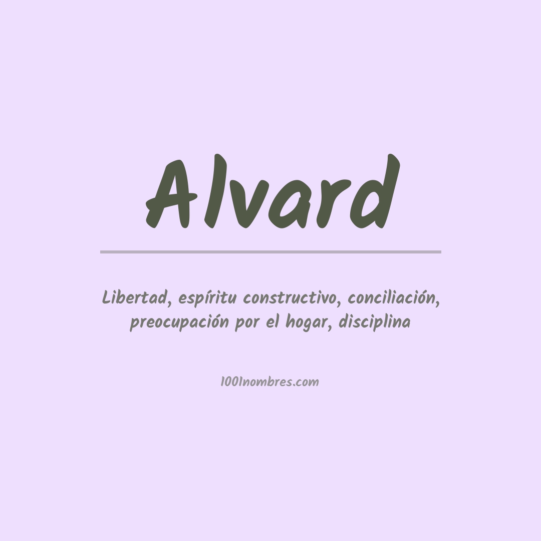 Significado del nombre Alvard