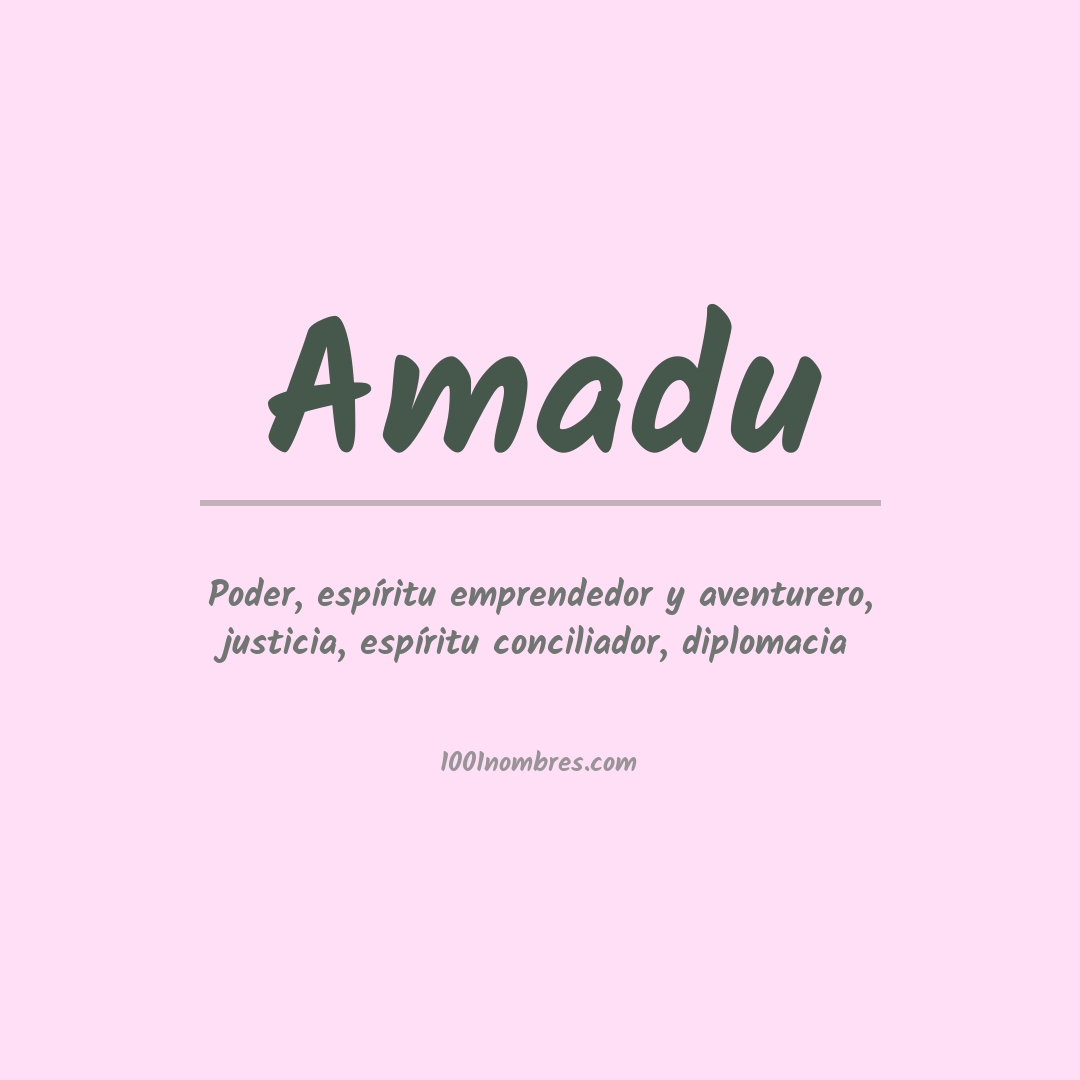 Significado del nombre Amadu
