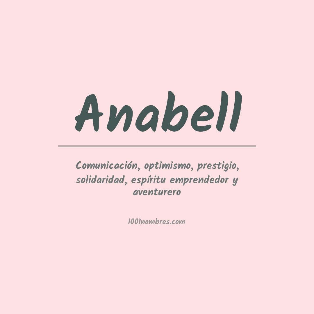 Significado del nombre Anabell