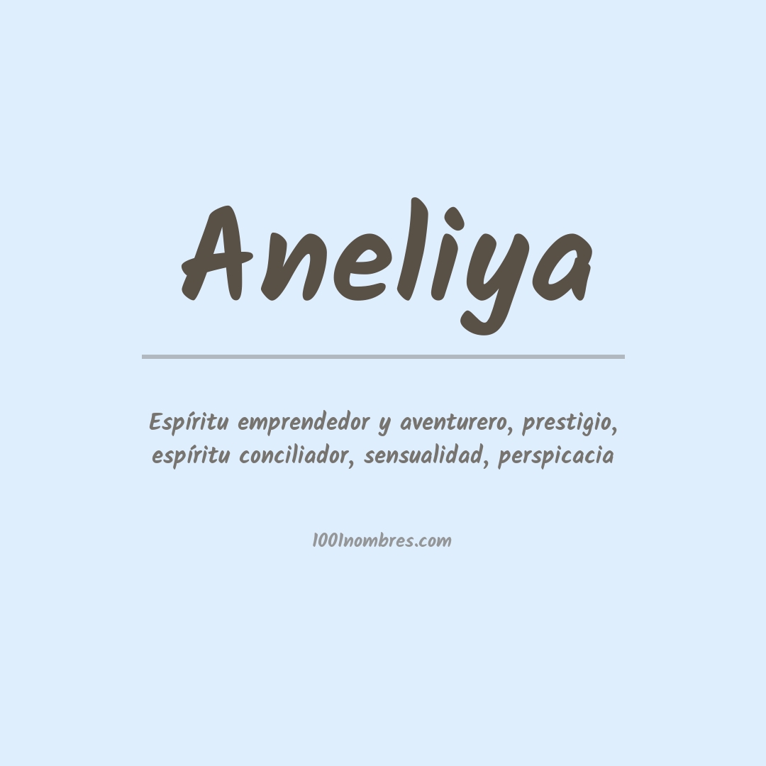 Significado del nombre Aneliya