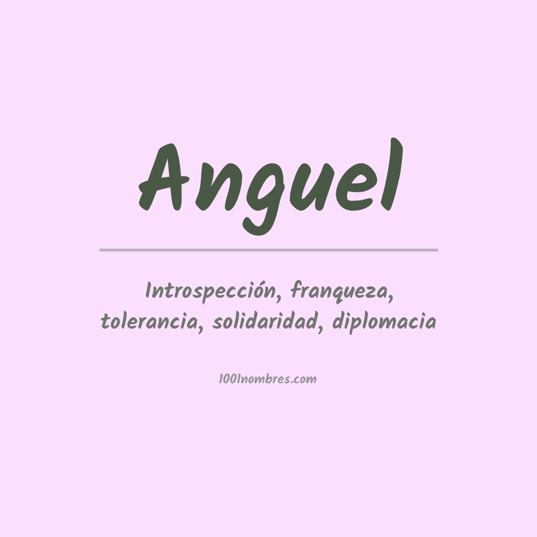 Significado del nombre Anguel