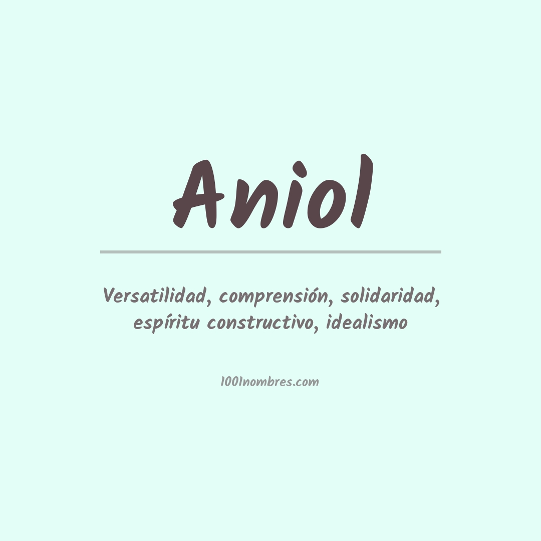 Significado del nombre Aniol