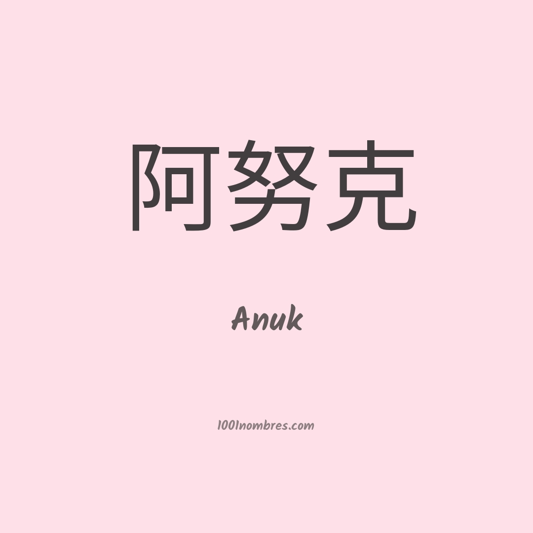 Significado del nombre Anuk