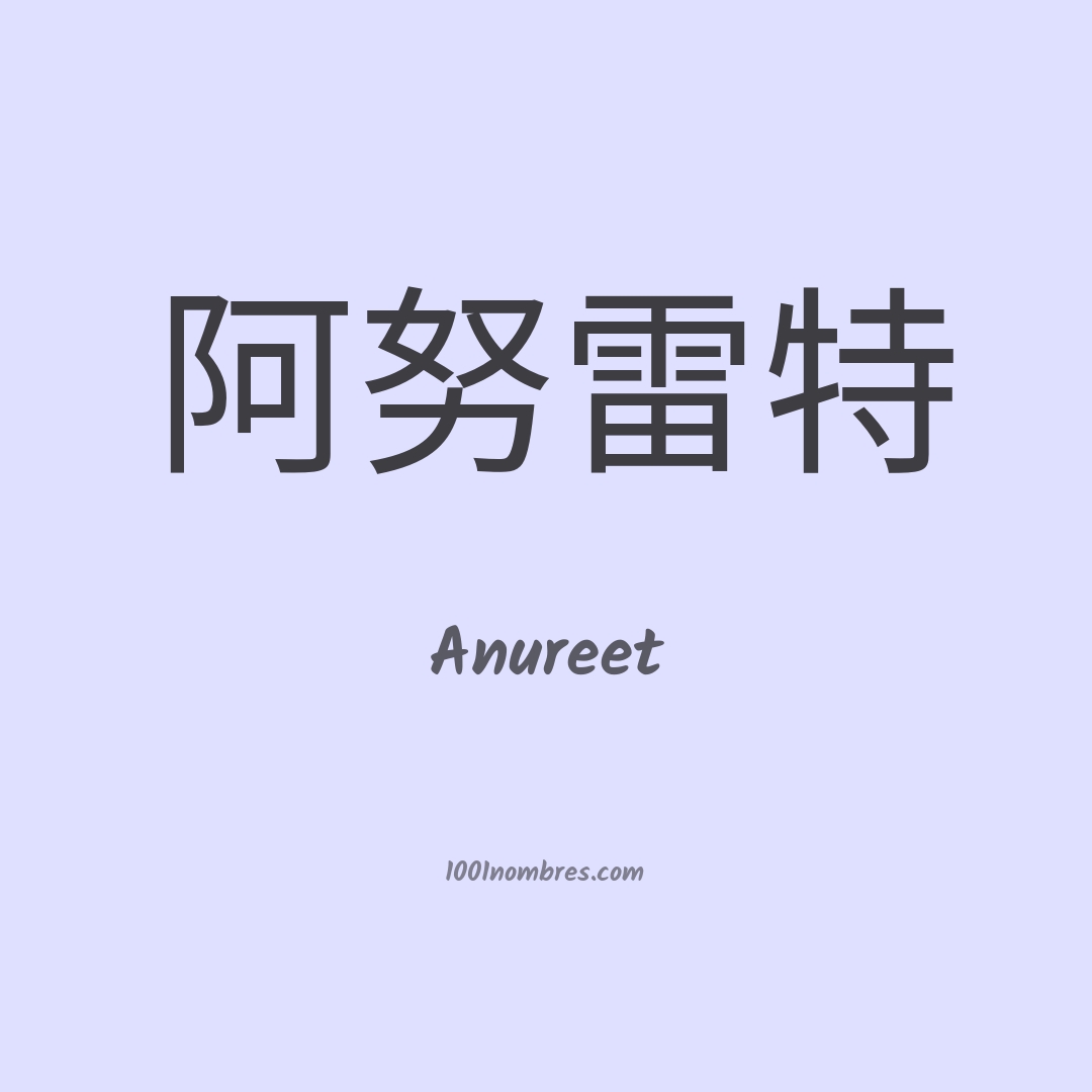 Significado del nombre Anureet