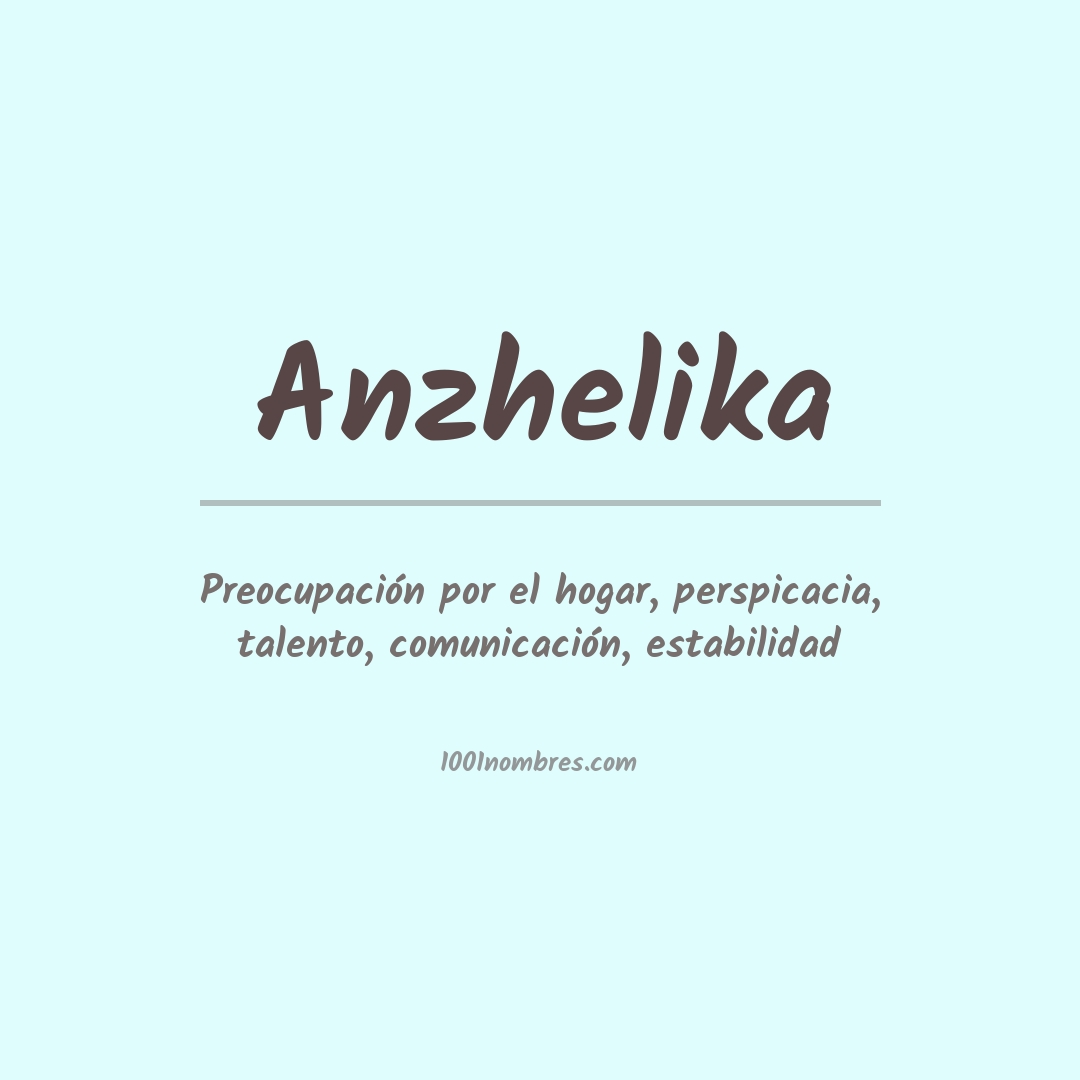 Significado del nombre Anzhelika