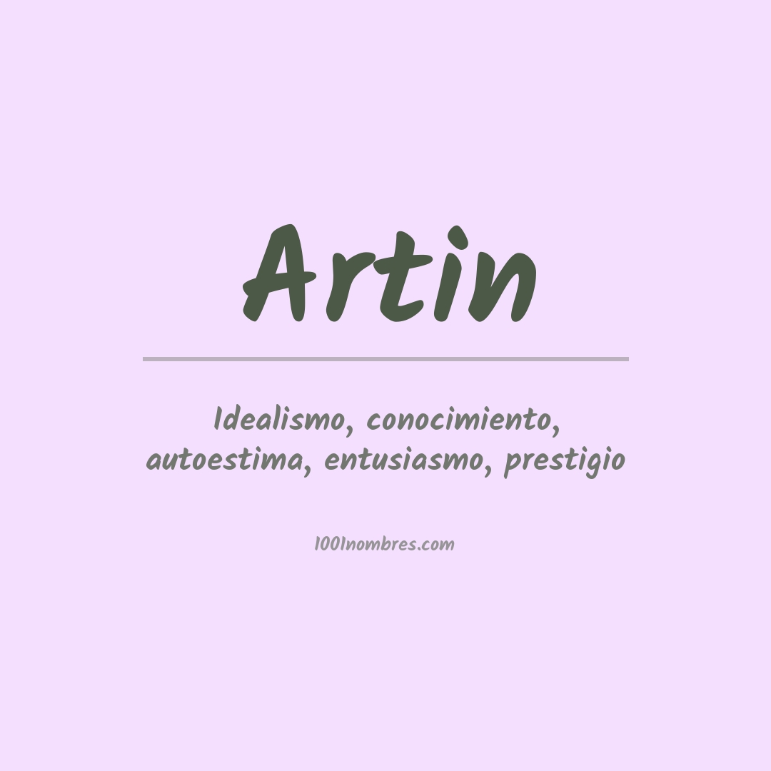 Significado del nombre Artin