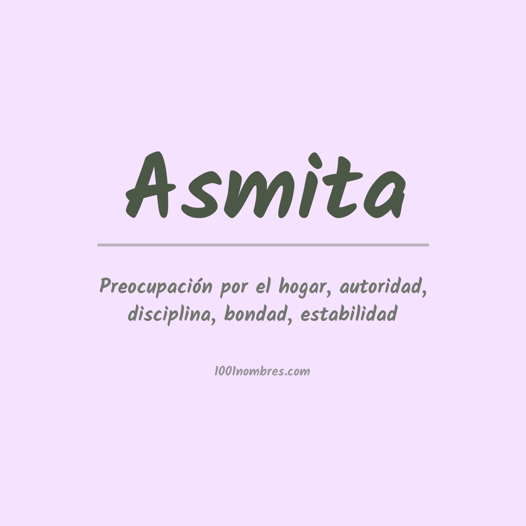 Significado del nombre Asmita