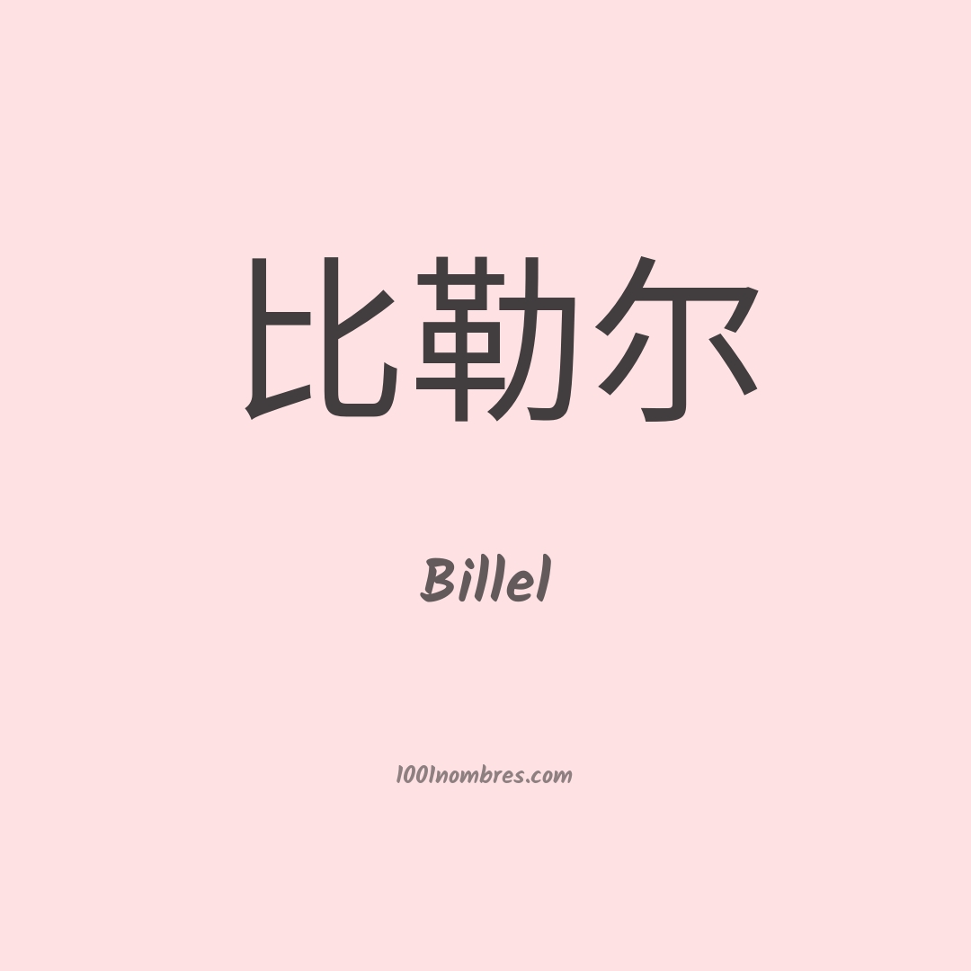 Significado del nombre Billel