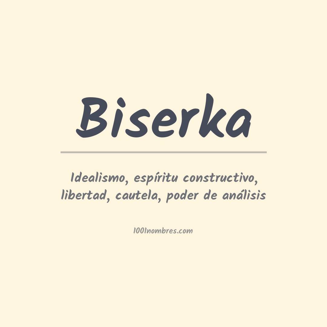 Significado del nombre Biserka