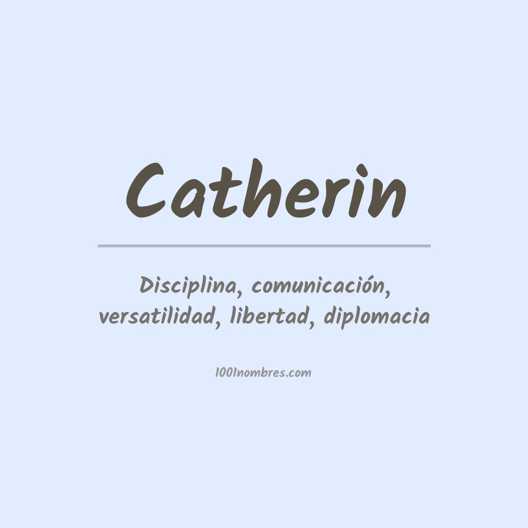Significado del nombre Catherin