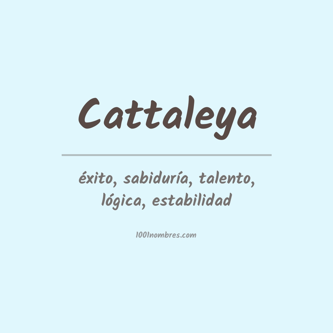 Significado del nombre Cattaleya