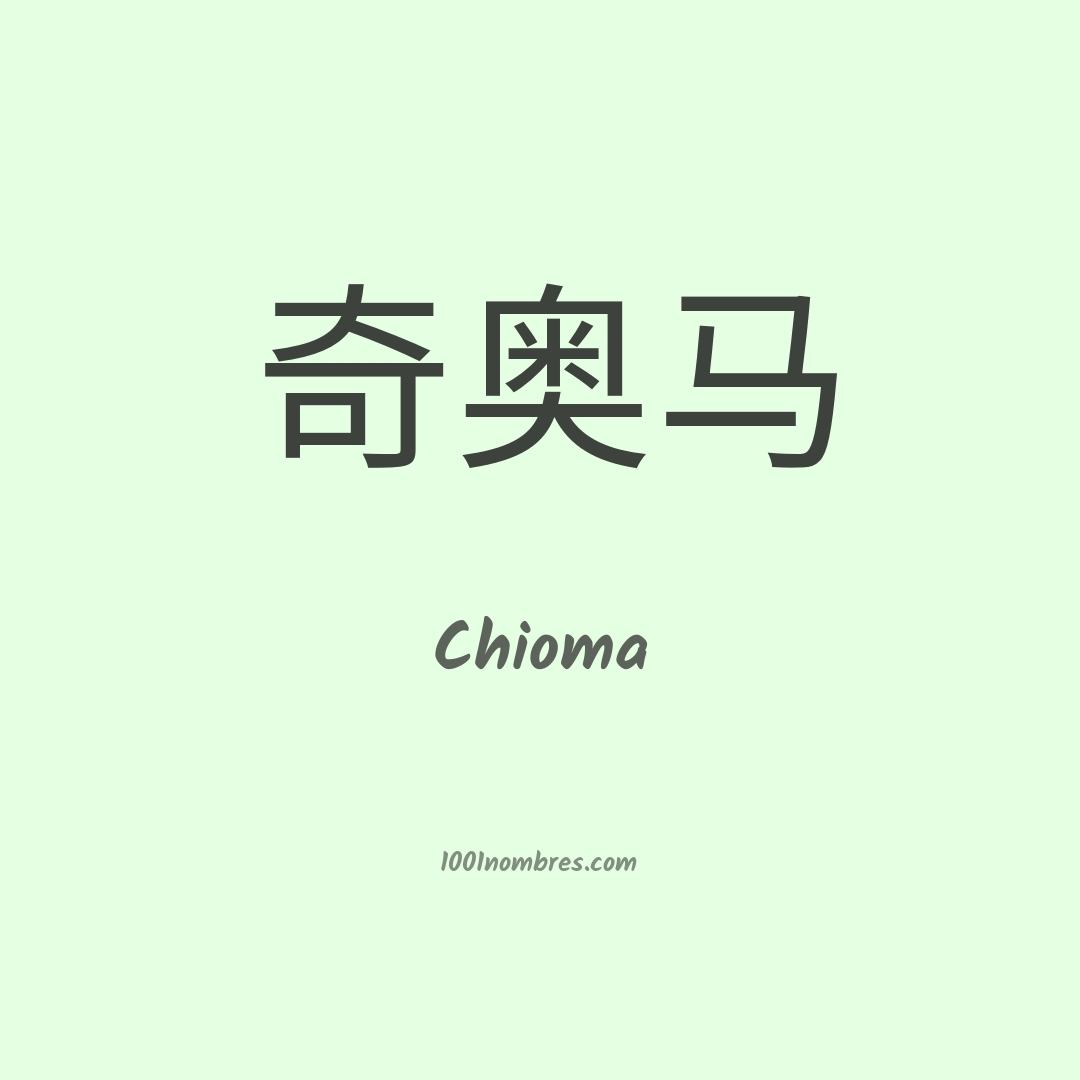 Significado del nombre Chioma