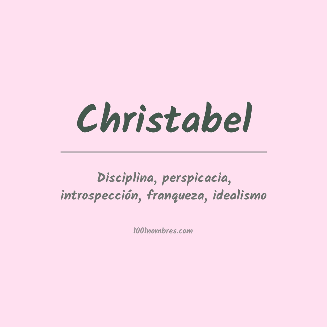 Significado del nombre Christabel