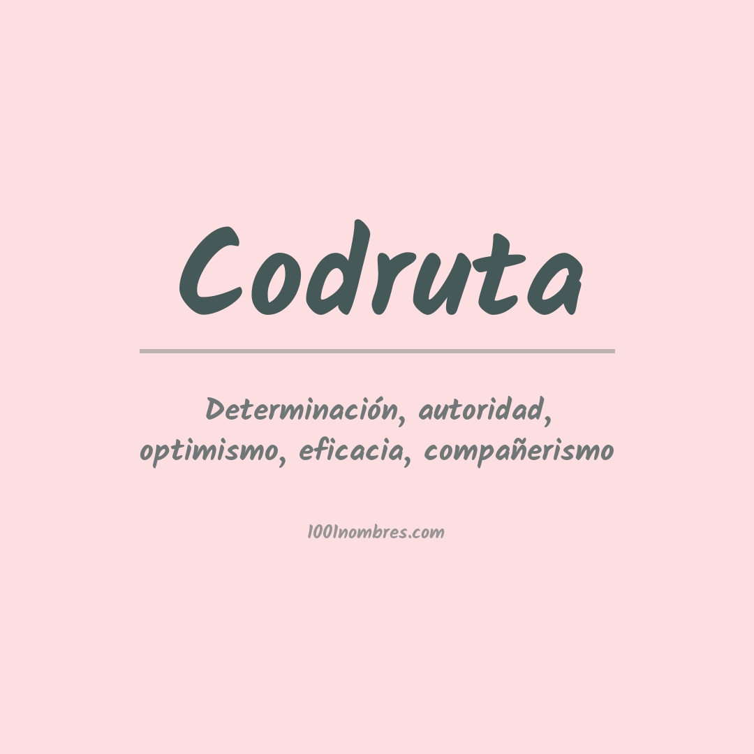 Significado del nombre Codruta