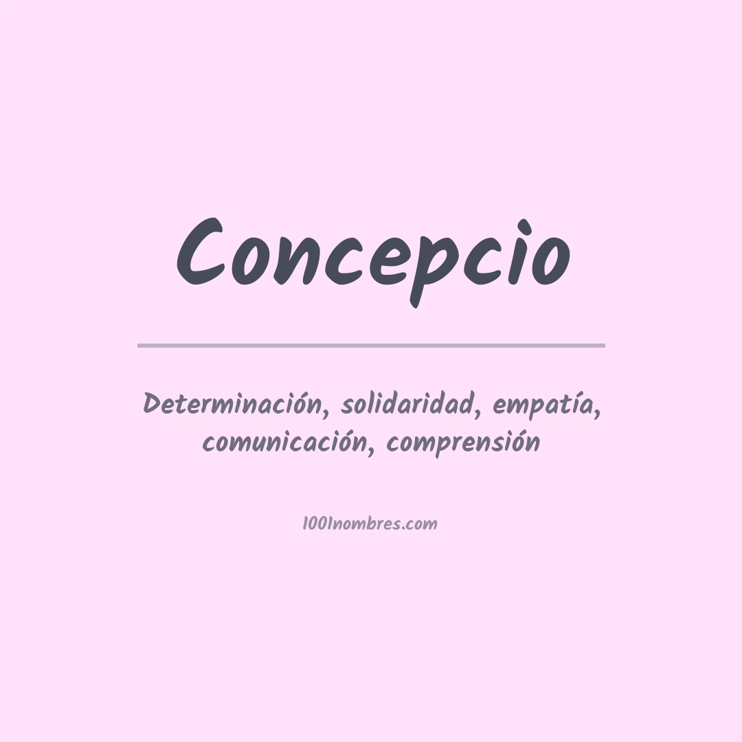 Significado del nombre Concepcio
