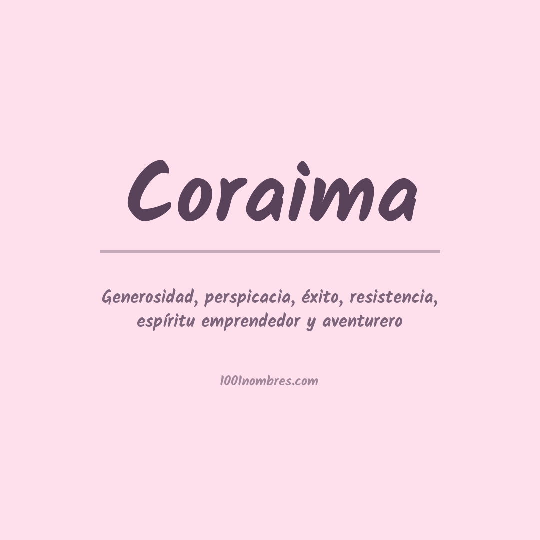 Significado del nombre Coraima