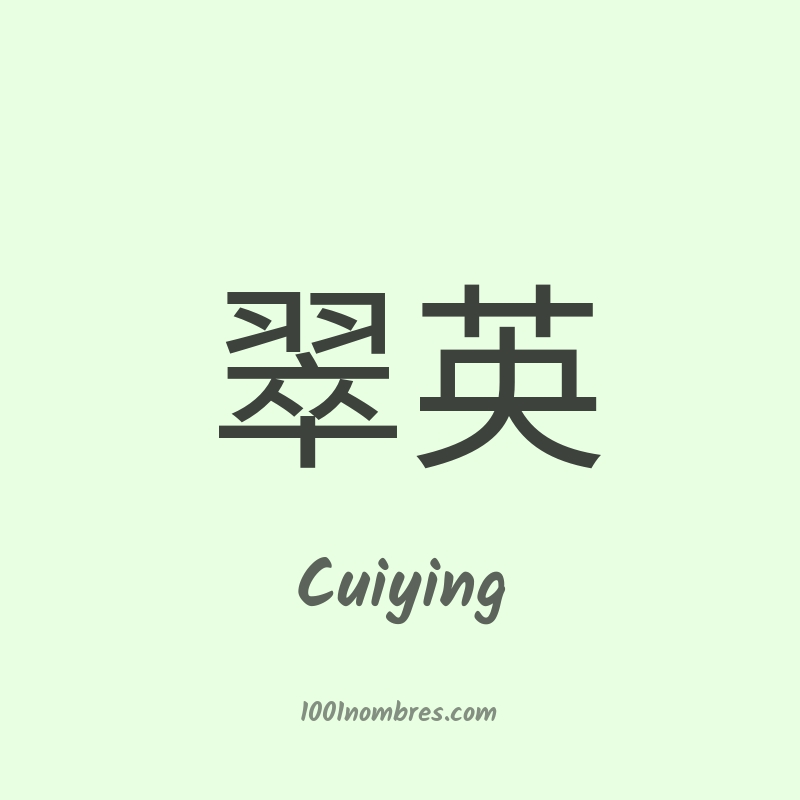 Significado del nombre Cuiying