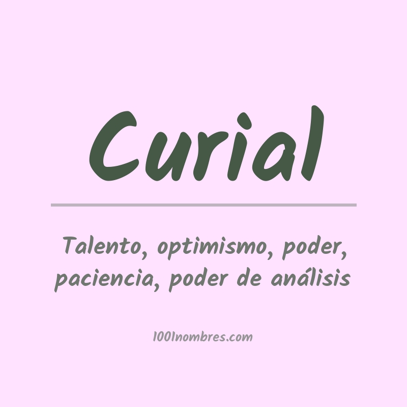 Significado del nombre Curial