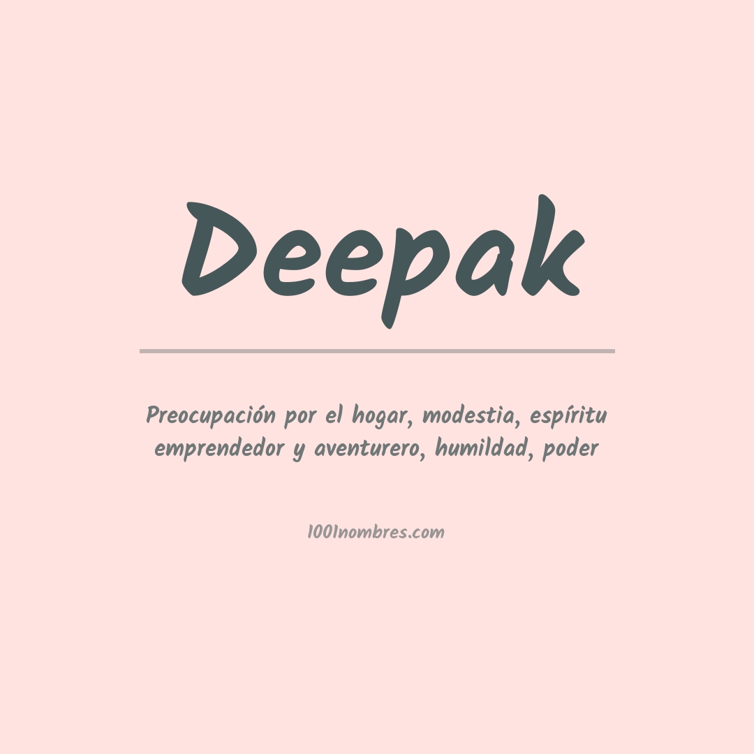 Significado del nombre Deepak