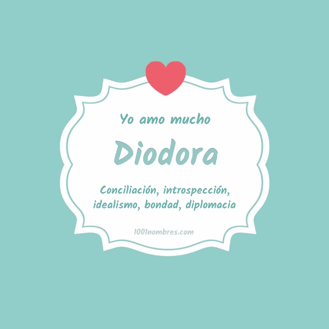 Significado del nombre Diodora
