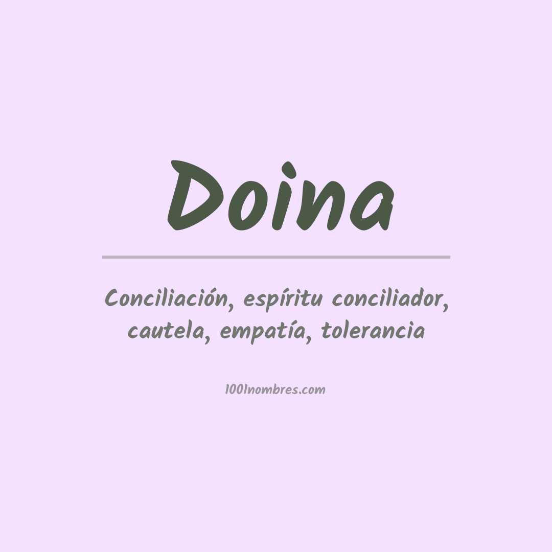 Significado del nombre Doina