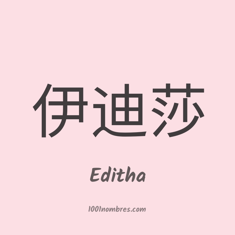 Significado del nombre Editha