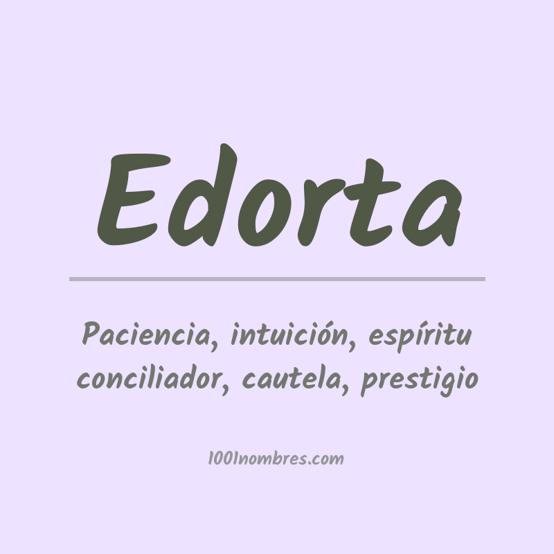 Significado del nombre Edorta