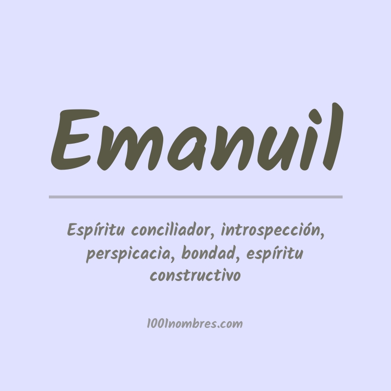 Significado del nombre Emanuil