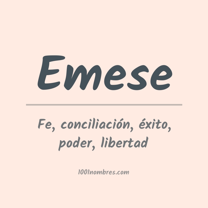 Significado del nombre Emese