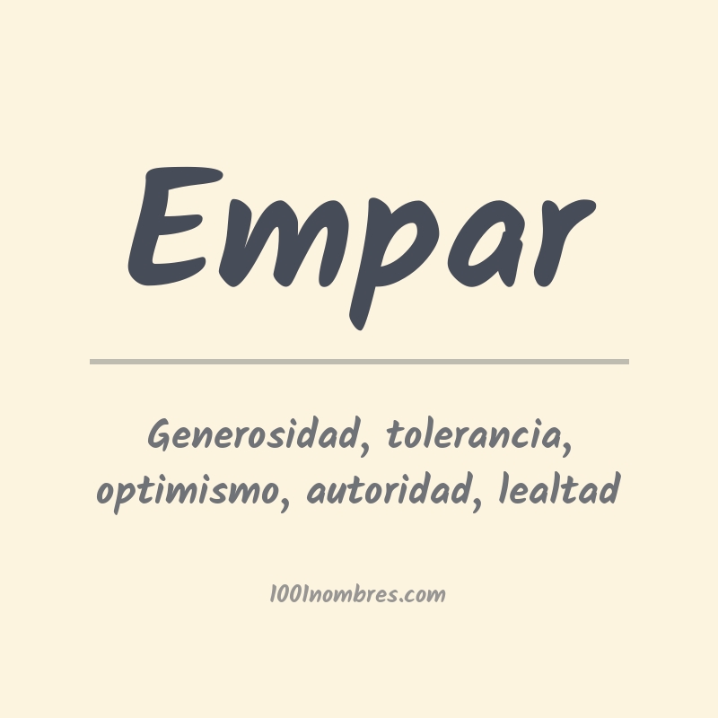 Significado del nombre Empar