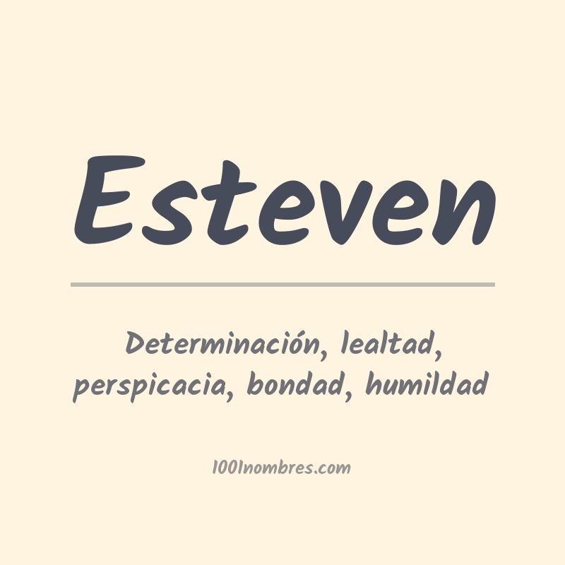 Significado del nombre Esteven