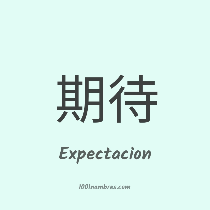 Significado del nombre Expectacion