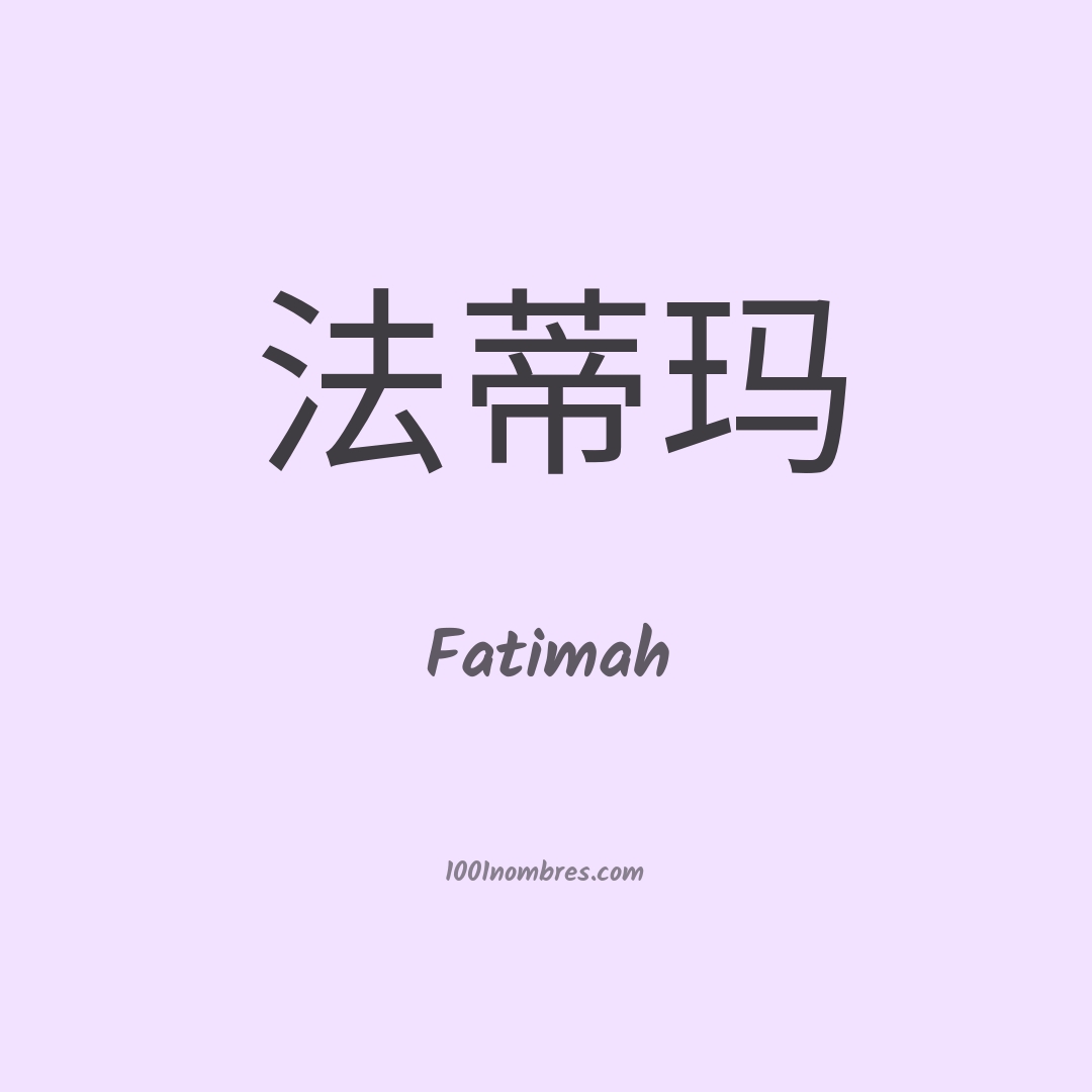 Significado del nombre Fatimah