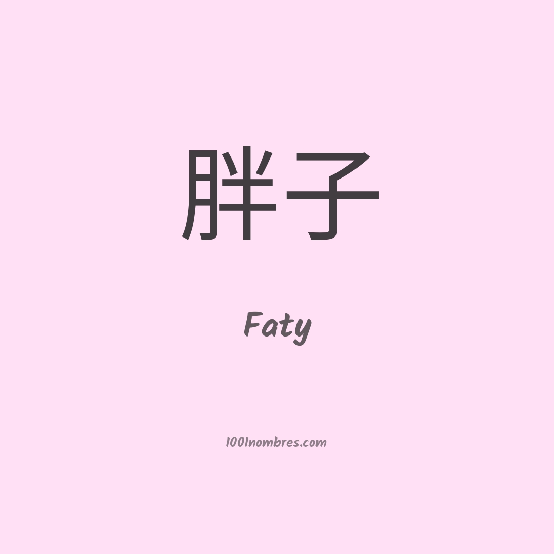 Significado del nombre Faty