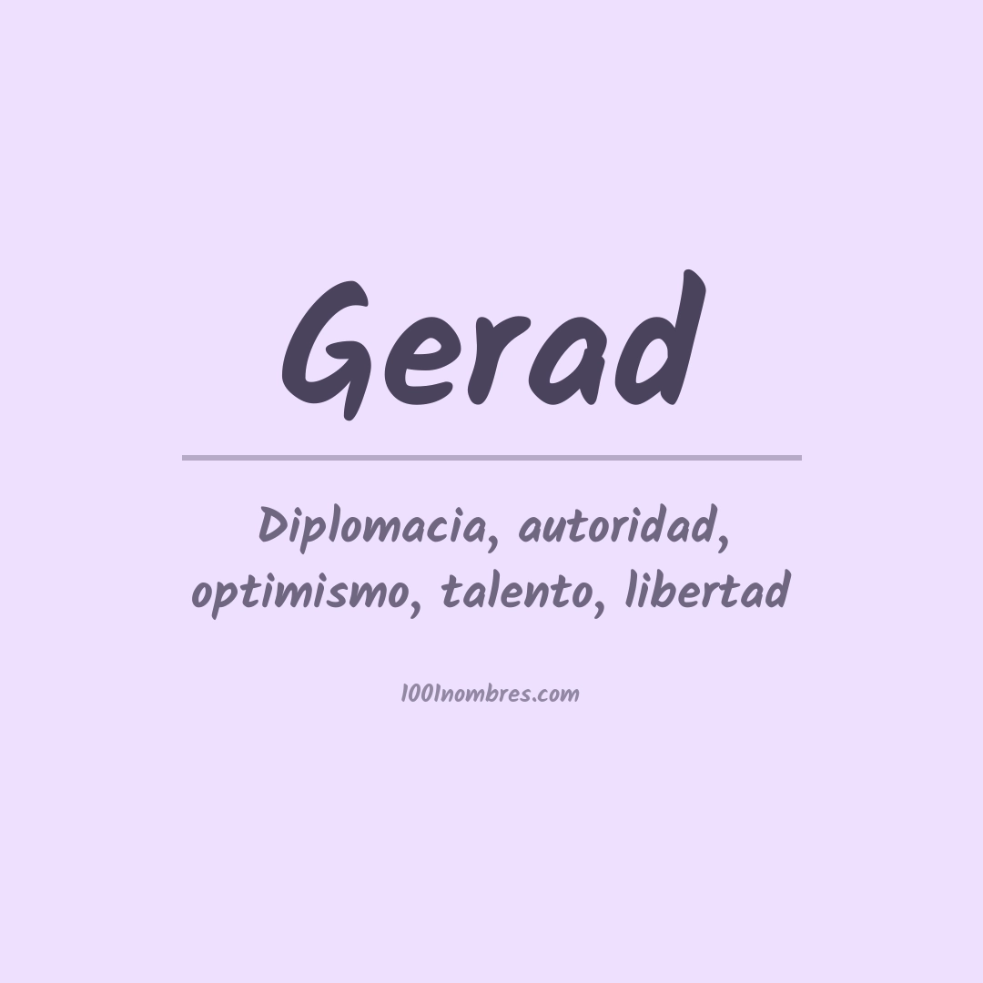 Significado del nombre Gerad