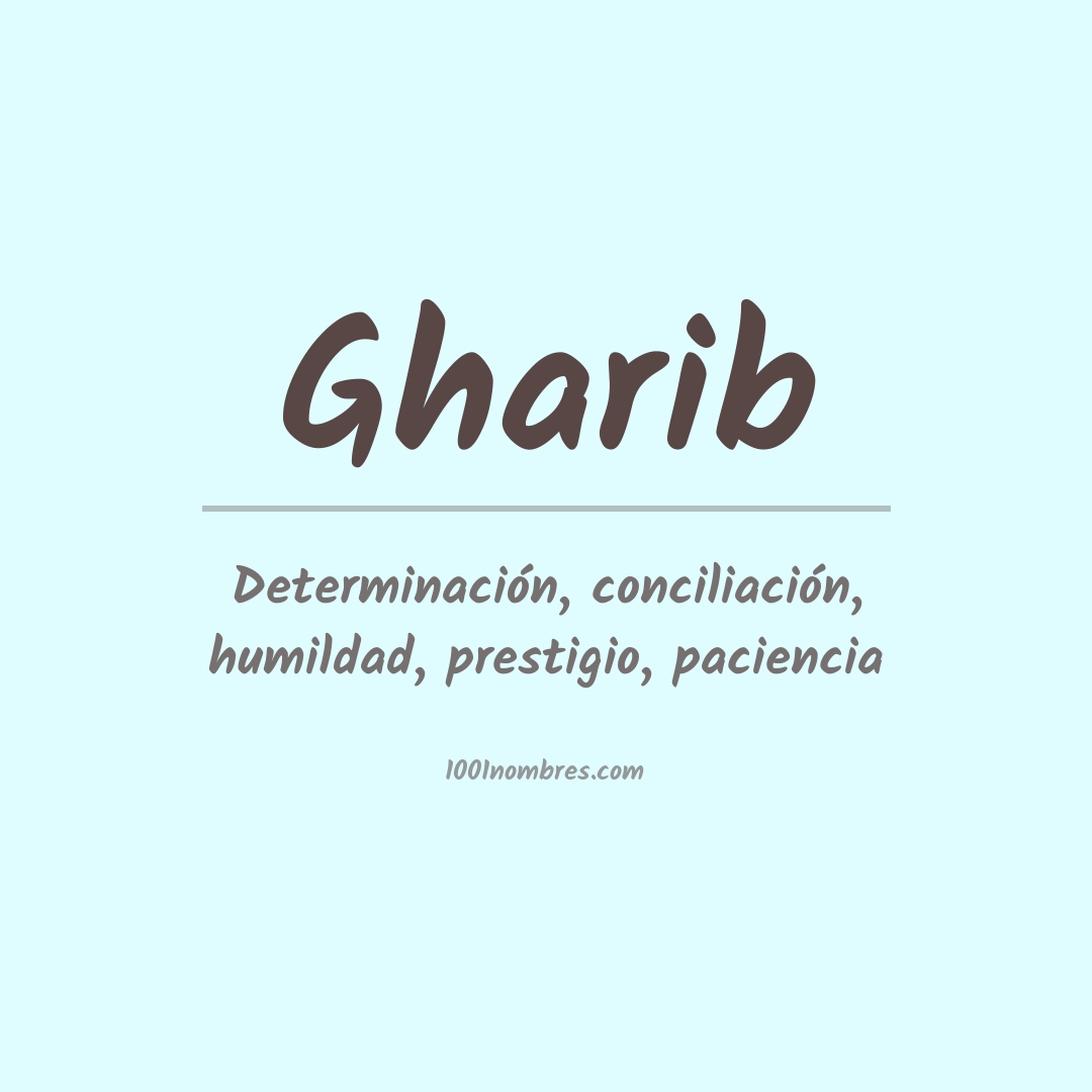 Significado del nombre Gharib
