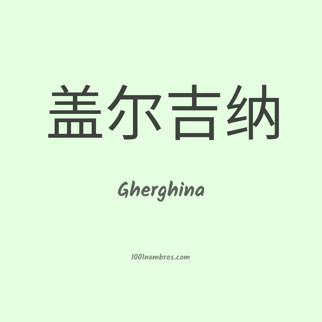 Significado del nombre Gherghina