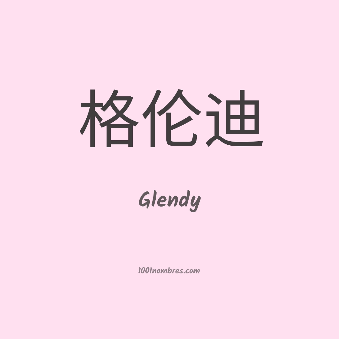 Significado del nombre Glendy