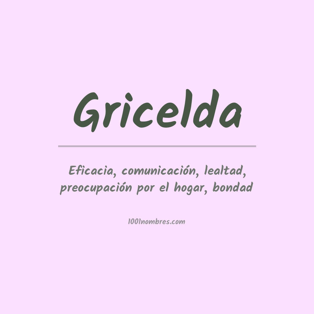 Significado del nombre Gricelda