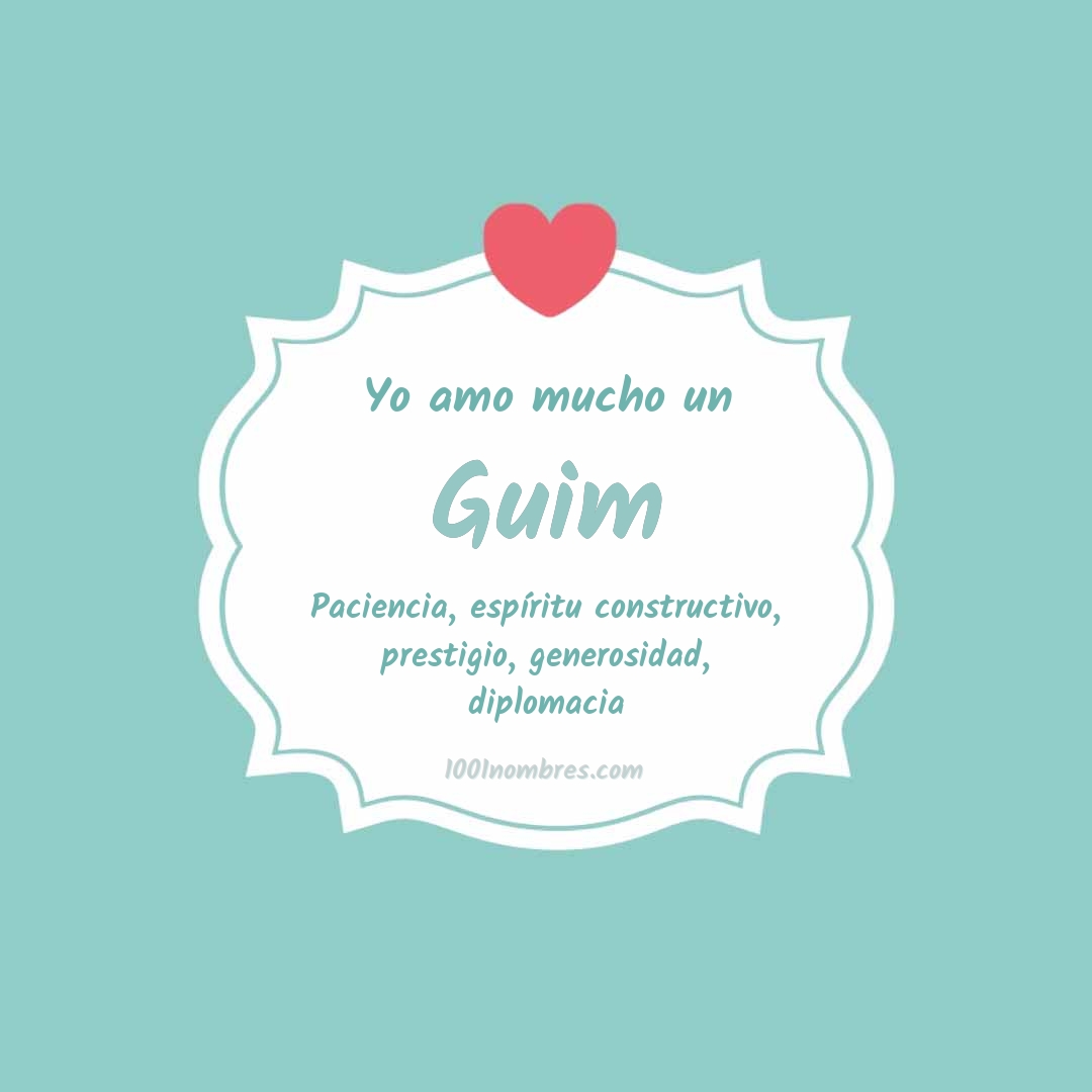 Significado del nombre Guim