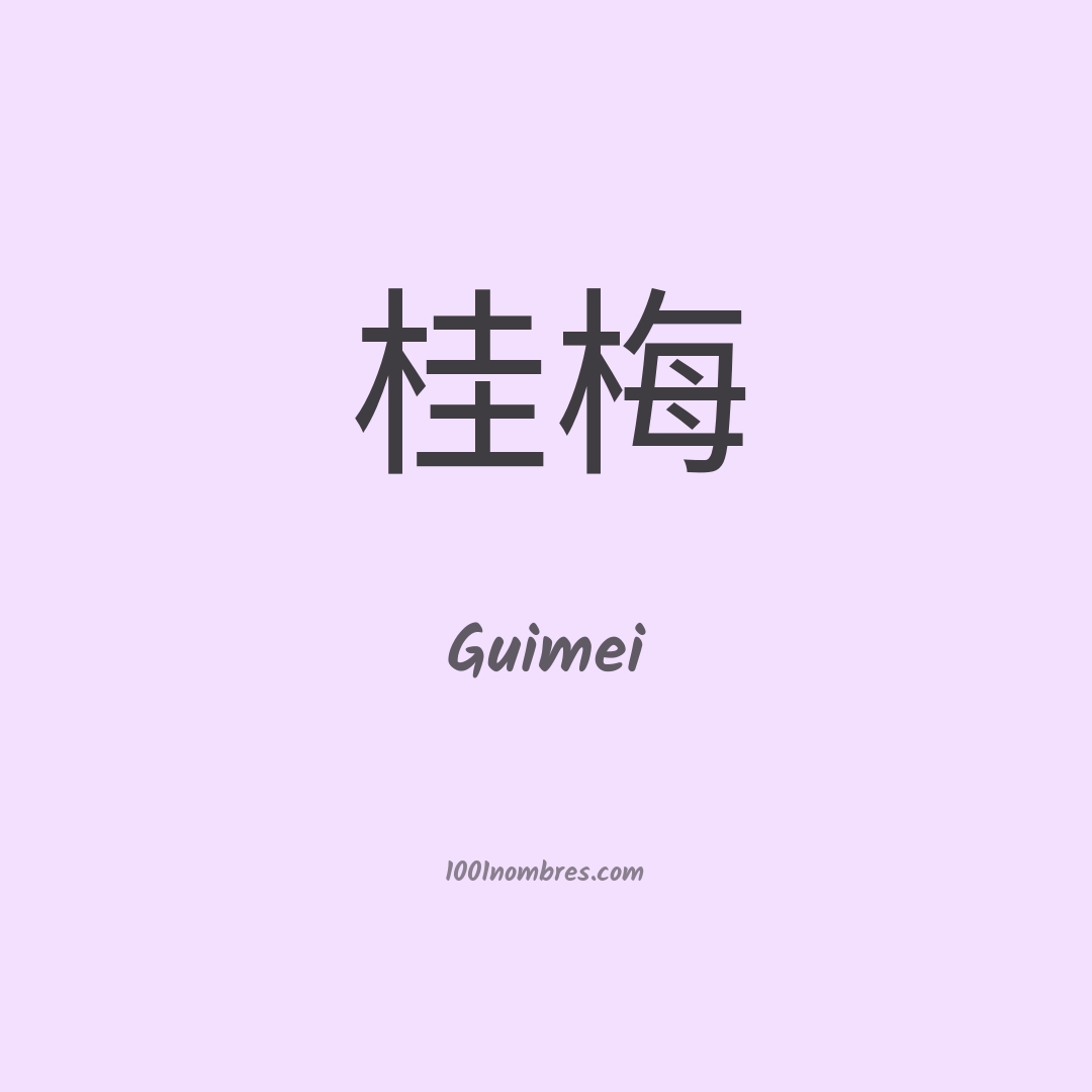 Significado del nombre Guimei