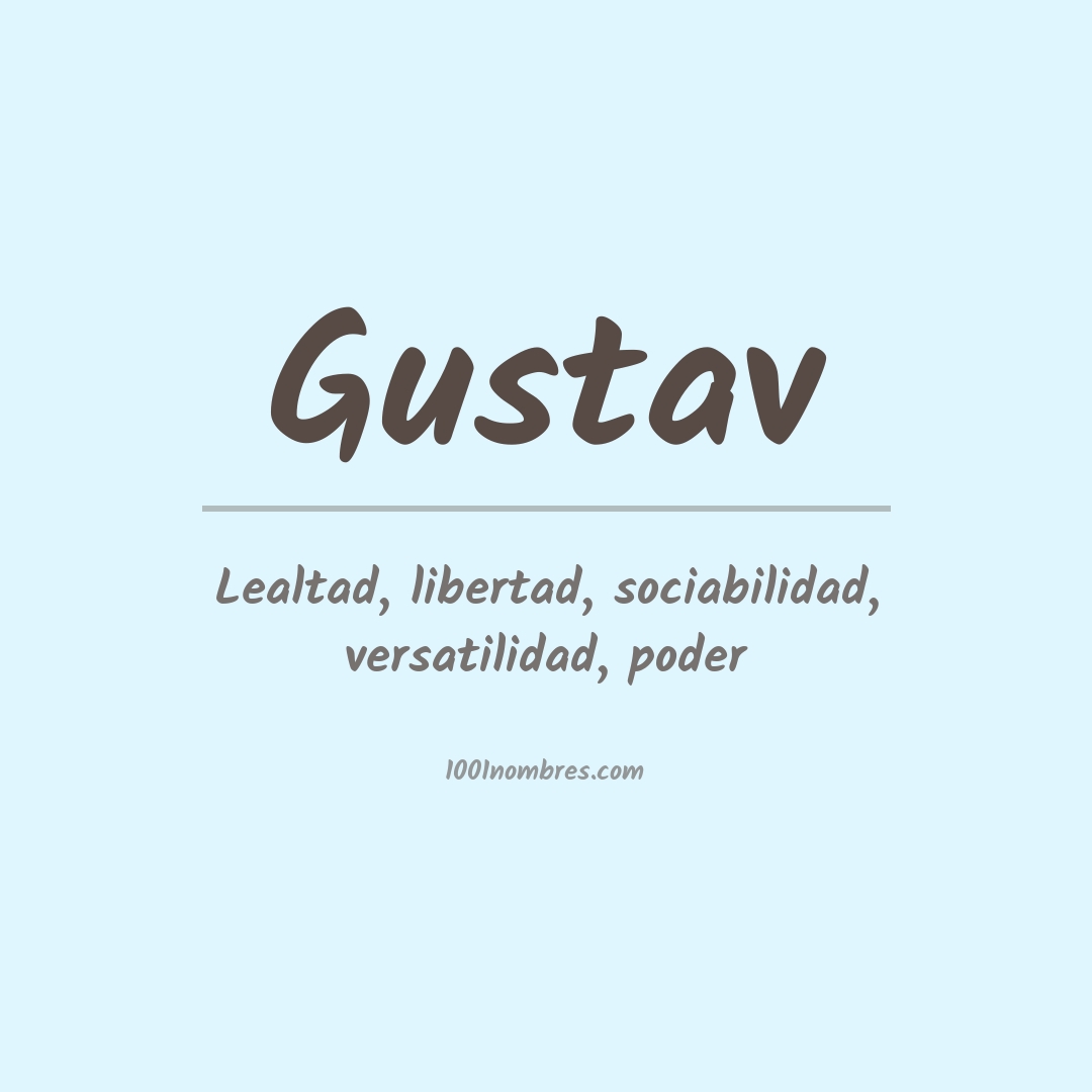 Significado del nombre Gustav