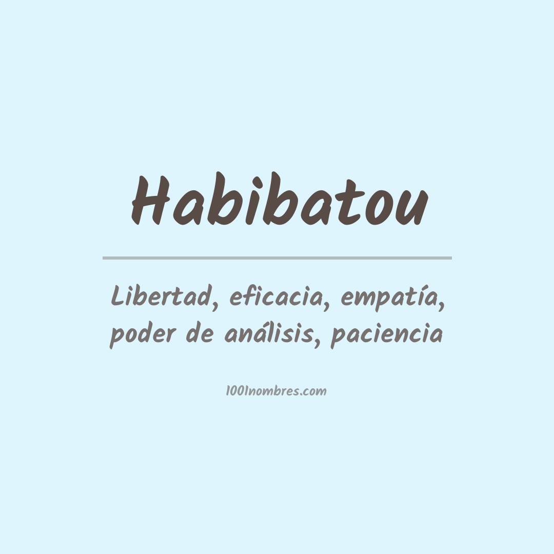 Significado del nombre Habibatou